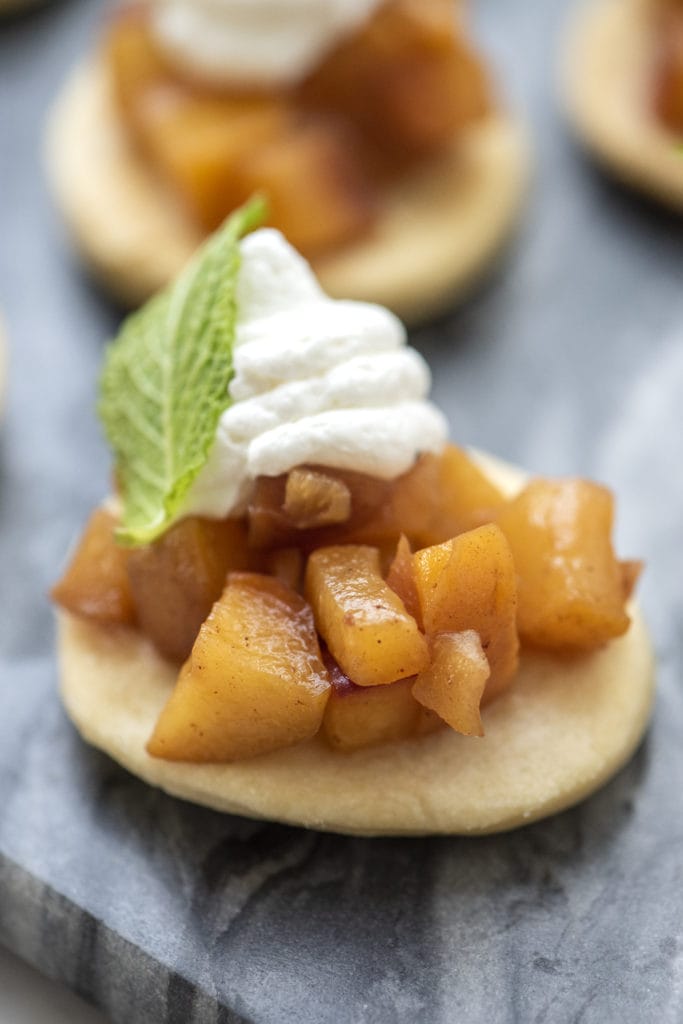 Mini Deconstructed Peach Pie Bites - Bobby Berk